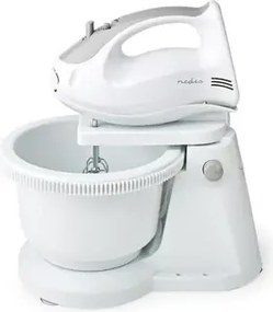 Nedis KAHM110CWT bílá / Ruční mixér / 200 W / 5 rychlostí + turbo / mí