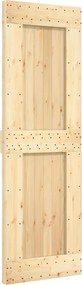 vidaXL Posuvné dveře s kováním 70 x 210 cm masivní borové dřevo [3203012]