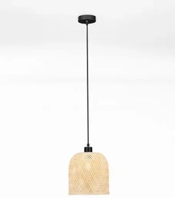 LED přírodní-černý designový lustr Intra
