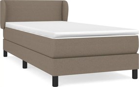 Box spring postel s matrací taupe 90x190 cm textil 3126049