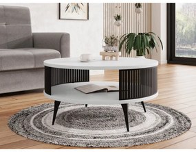 Konferenční stolek Mozimo, Barva: černá / arktická bílá