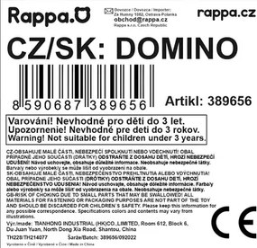 RAPPA Dřevěné domino / Společenská hra / Dřevo / v dřevěné krabičce