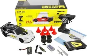 AMEWI Driftovací auto Corvette C6R bílá / 1:18 / RTR / 4WD pohon / 2.4