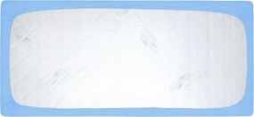 Jersey prostěradlo středně modré na výšku matrace do 20 cm Velikost: 90 x 200