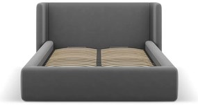Šedá čalouněná dvoulůžková postel s úložným prostorem s roštem 180x200 cm Jason – Windsor &amp; Co Sofas