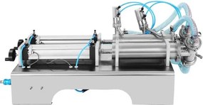 100-1000ml Pneumatický stroj na plnění tekutin Dvě trysky Plnička lahví pro tekutou
