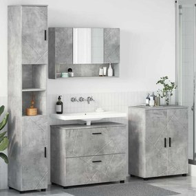 Sada koupelnového nábytku 4 ks Betonově šedá 35 x 30 x 192 cm 3393086