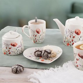 Porcelánový dezertní talíř MÁK, srdce, 17,5 cm