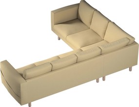 Potah na pohovku IKEA Norsborg rohová 5-místná barva zelená látka pletený vzor
