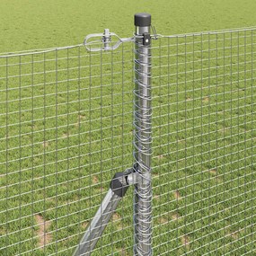 Zemní upevnění svařované drátěné ploty 25 x 1 m Stříbrná 3351608