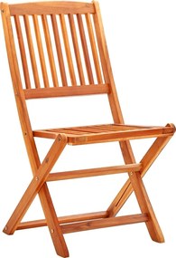 vidaXL Skládací zahradní židle 8 ks masivní eukalyptové dřevo [3087150]