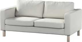 Potah na pohovku IKEA  Karlstad 2-místná, nerozkládací, krátký barva šedá látka lesklé, pletený vzor, sametová