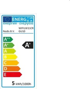 Nedis Smart LED žárovka GU10 / LED žárovka / GU10 / 330 lm / 4,5 W