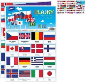 MFP Pexeso Vlajky / 32 dvojic / papír / od 3 let