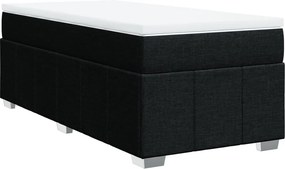 Box spring postel s matrací černá 80 x 200 cm textil 3285430