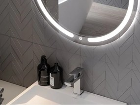 Mexen Rose kulaté osvětlené koupelnové zrcadlo, 90 cm, LED 6000K, proti mlze - 9810-090-090-611-00