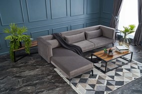 Hanah Home rohová pohovka ARDOSA šedá levá 825BLC1553