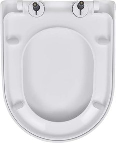 WC sedátka s funkcí pomalého sklápění 2 ks bílá plastová 275930