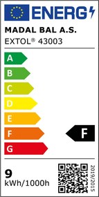 žárovka LED klasická, 9W, 800lm, E27, teplá bílá