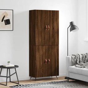 Skříň highboard hnědý dub 69,5 x 34 x 180 cm kompozitní dřevo - Default Title