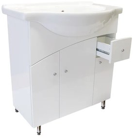 A-Interiéry Koupelnová skříňka s keramickým umyvadlem Uno 75 ZV - uno 75zv