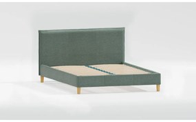 Zelená čalouněná dvoulůžková postel s roštem 160x200 cm Tina – Ropez