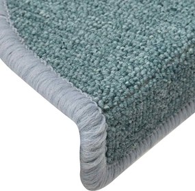 Schodové rohože 30 ks 56 x 17 x 3 cm mořsky modré půlkulaté 3365742