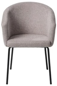 Designová jídelní židle Paulina světle šedá