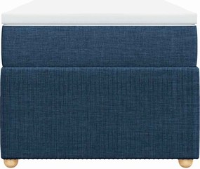 Box spring postel s matrací modrá 90x200 cm textil 3285545
