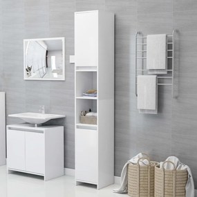 vidaXL Koupelnová skříňka bílá 30 x 30 x 183,5 cm kompozitní dřevo