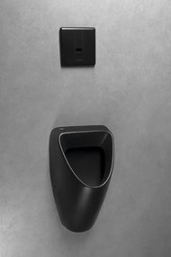 Bruckner, SCHWARN BLACK keramický urinál, zadní přívod, zadní odpad, černý, 201.701.6