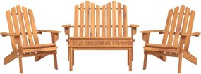 4dílná sada zahradního nábytku Adirondack masivní akácie 3152130
