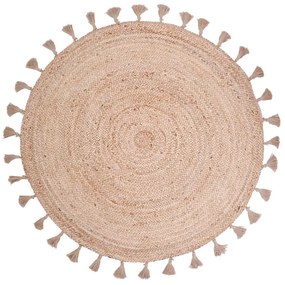 Přírodní ručně vyrobený jutový koberec Nattiot Else, ø 140 cm