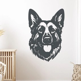 dřevo života Dřevěná dekorace NĚMECKÉHO OVČÁKA Zvolte rozměr (cm): 40x60, Zvolte barvu dekoru: Antracitová