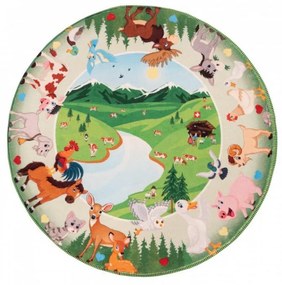 Dětský kusový koberec Juno 476 Mountains kruh
