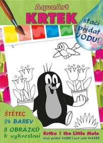 AKIM Omalovánky Stačí přidat vodu! Krtek (Krteček) 2 set s barvami a štětcem 709121