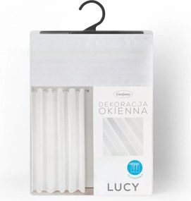 ZÁCLONA NA KROUŽCÍCH LUCY 300 CM X 250 CM CM BÍLÁ