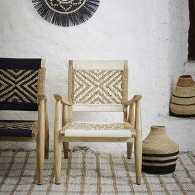 MADAM STOLTZ Jutový koberec Off White 200 x 70 cm, béžová barva, textil