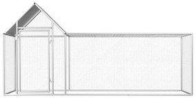 vidaXL Marketos Klec pro kuřata 3 x 1 x 1,5 m pozinkovaná ocel
