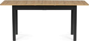 Jídelní stůl rozkládací 180x80cm AT-3001 OAK, mdf, divoký dub