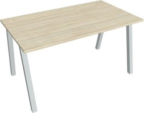 Kancelářský pracovní stůl Hobis USA 1400, bílá RAL 9016, deskaakát