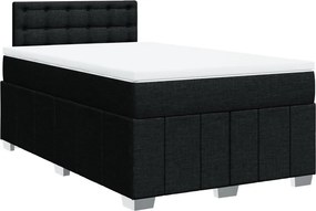 Box spring postel s matrací černá 120x200 cm textil 3287051