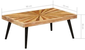 Konferenční stolek z masivního mangovníkového dřeva | 90x55x36 cm