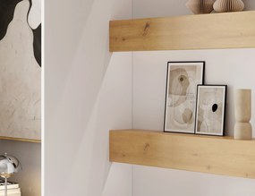 Devesto Sklápěcí postel Vertikální 160 Dub Artisan LED