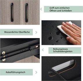 Costway Dřevěná kuchyňská skříňka 180 cm se zásuvkou a nastavitelnými policemi