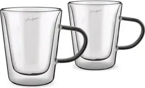 Lamart Vaso Sada sklenic na čaj 2ks 300ml černá / sklo