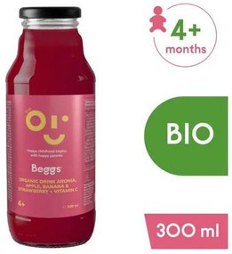 Beggs BIO Nápoj aronie, jablko, banán & jahoda (300 ml)