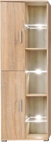 Obývací stěna s LED osvětlením dub sonoma 246029