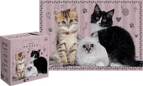 INTERDRUK Puzzle Mláďata: Koťátka / 250 dílků / 48 × 33 cm