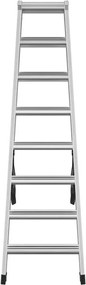 Hliníkové štafle Hailo Master D100 2x8 stupňů, 10000-115